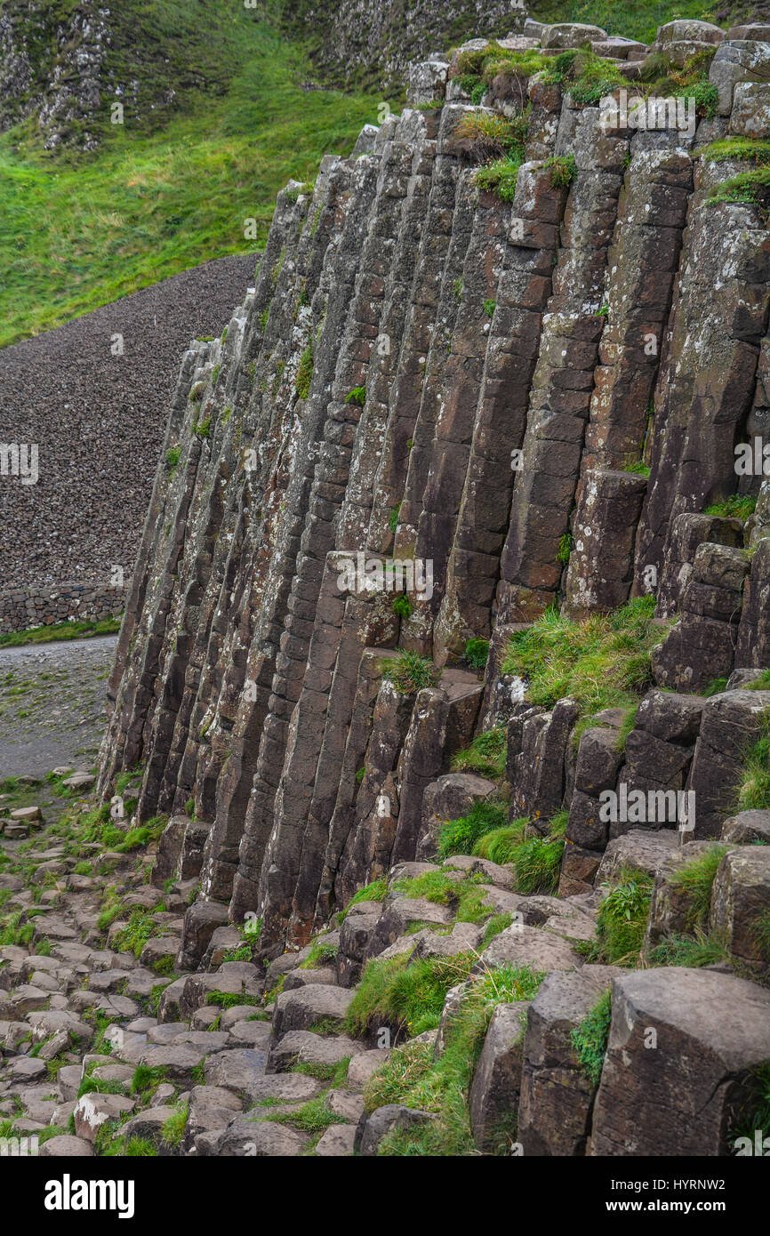 Rock formations a Giant's Causeway, County Antrim, Northern Ireland ...