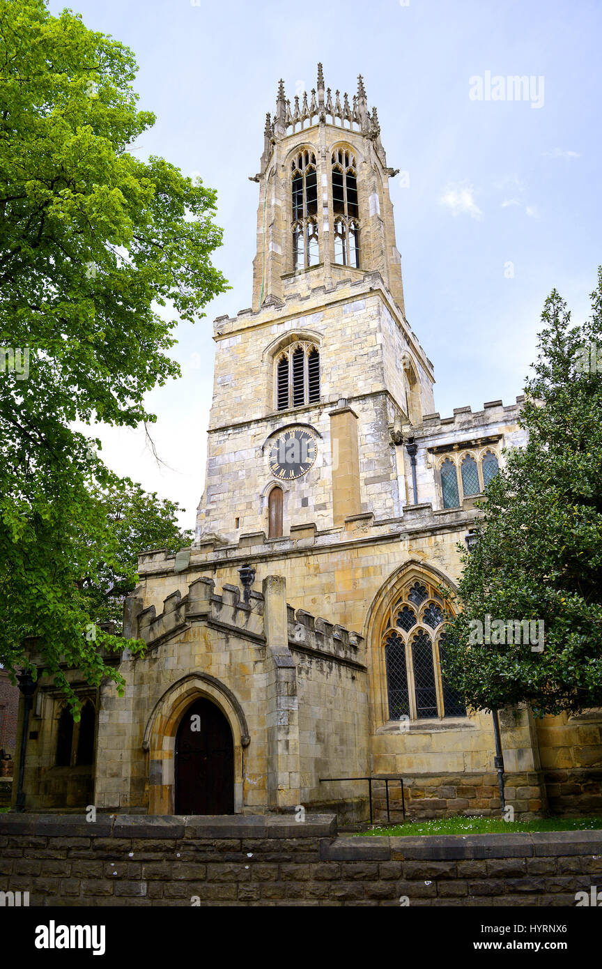 The historical Church of England All Saints church in York Stock Photo ...