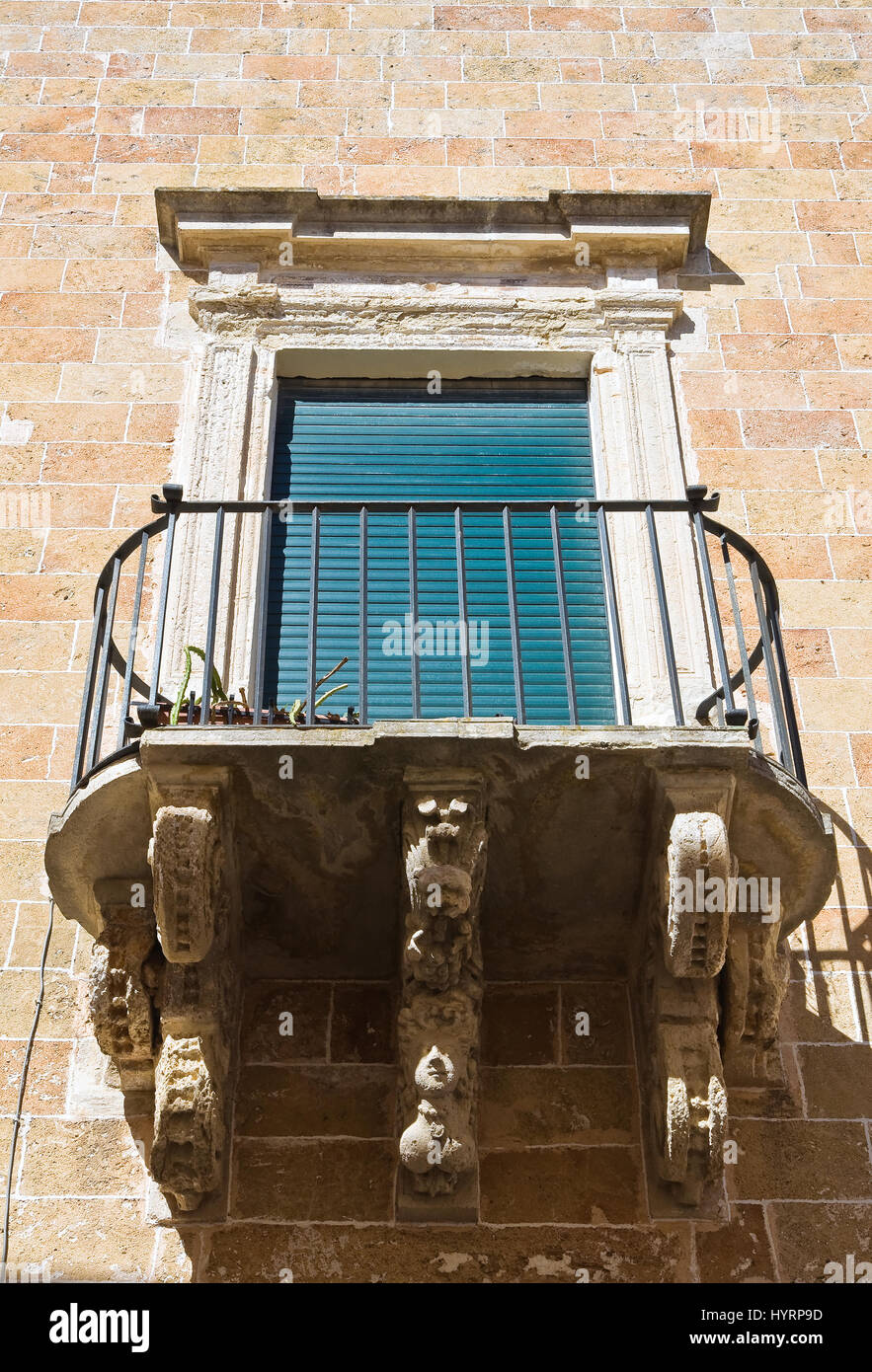 Historical palace. Alessano. Puglia. Italy Stock Photo - Alamy