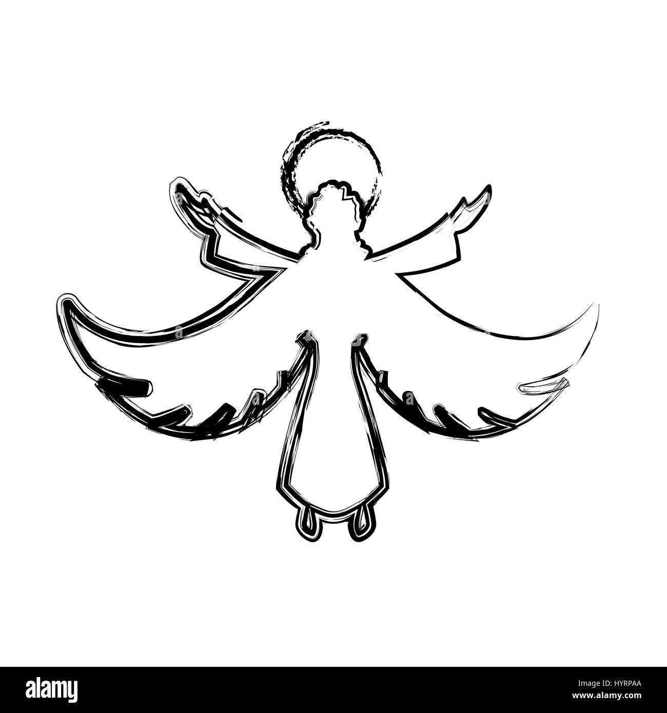 Holy spiritual angel icon vector hi-res stock photography and images ...