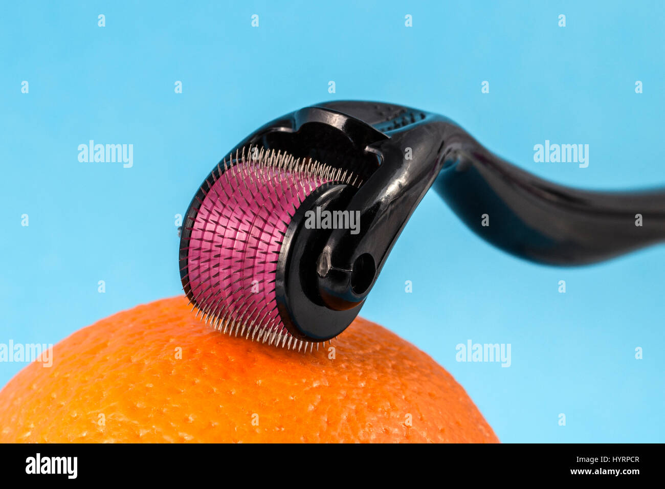 Derma roller for medical micro needling therapy. Tool also known as ...