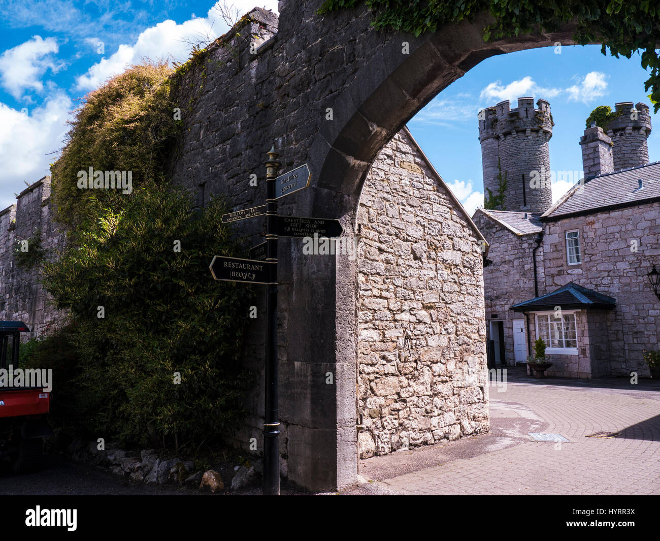 The beautiful castle and Gardens of Bodelwyddan Castle in North Wales ...