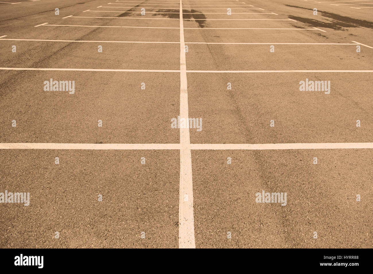 Parking lines on the asphalt, details of circulation signals Stock ...