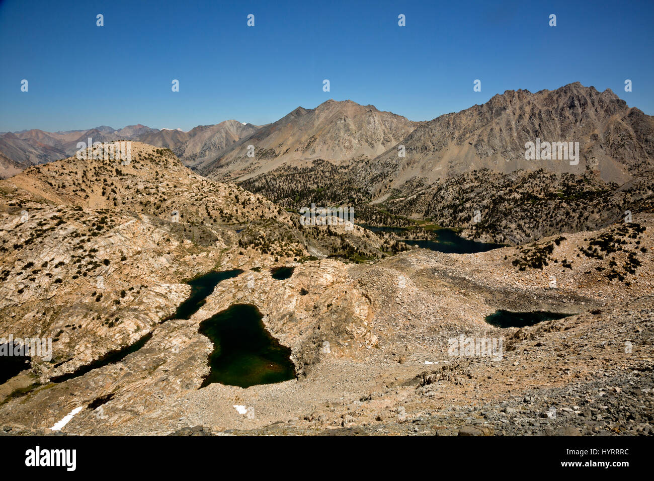 CA03197-00...CALIFORNIA - View towards Rae Lakes from Glen Pass on the ...