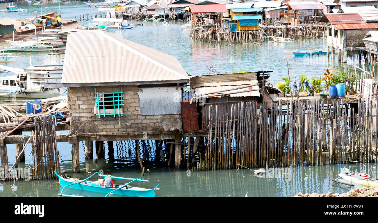 blur philippines house in the slum for poor people concept of poverty ...