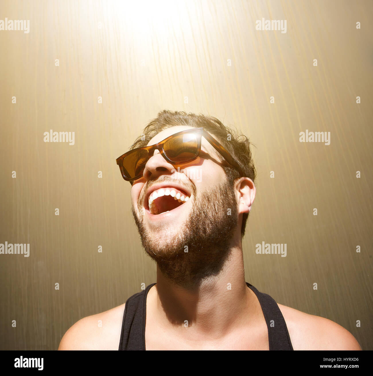 Portrait man smiling tank hi-res stock photography and images - Alamy