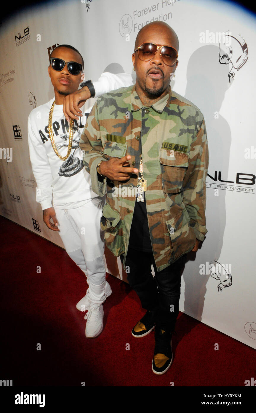 (L-R) Shad Gregory Moss aka Bow Wow and Jermaine Dupri arrives at Diddy ...