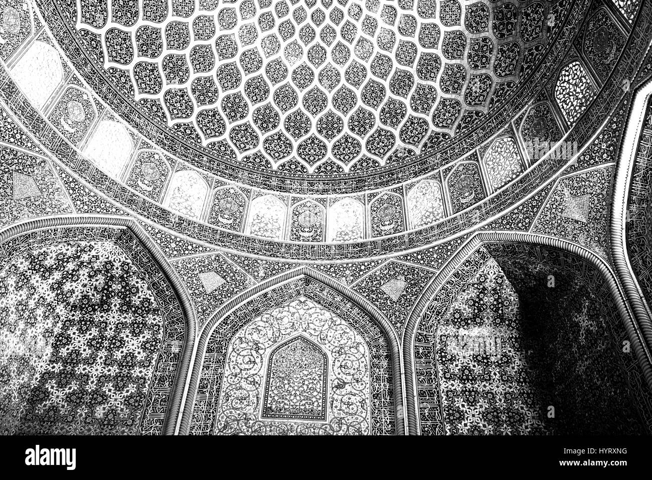 blur in iran abstract texture of the religion architecture mosque roof ...