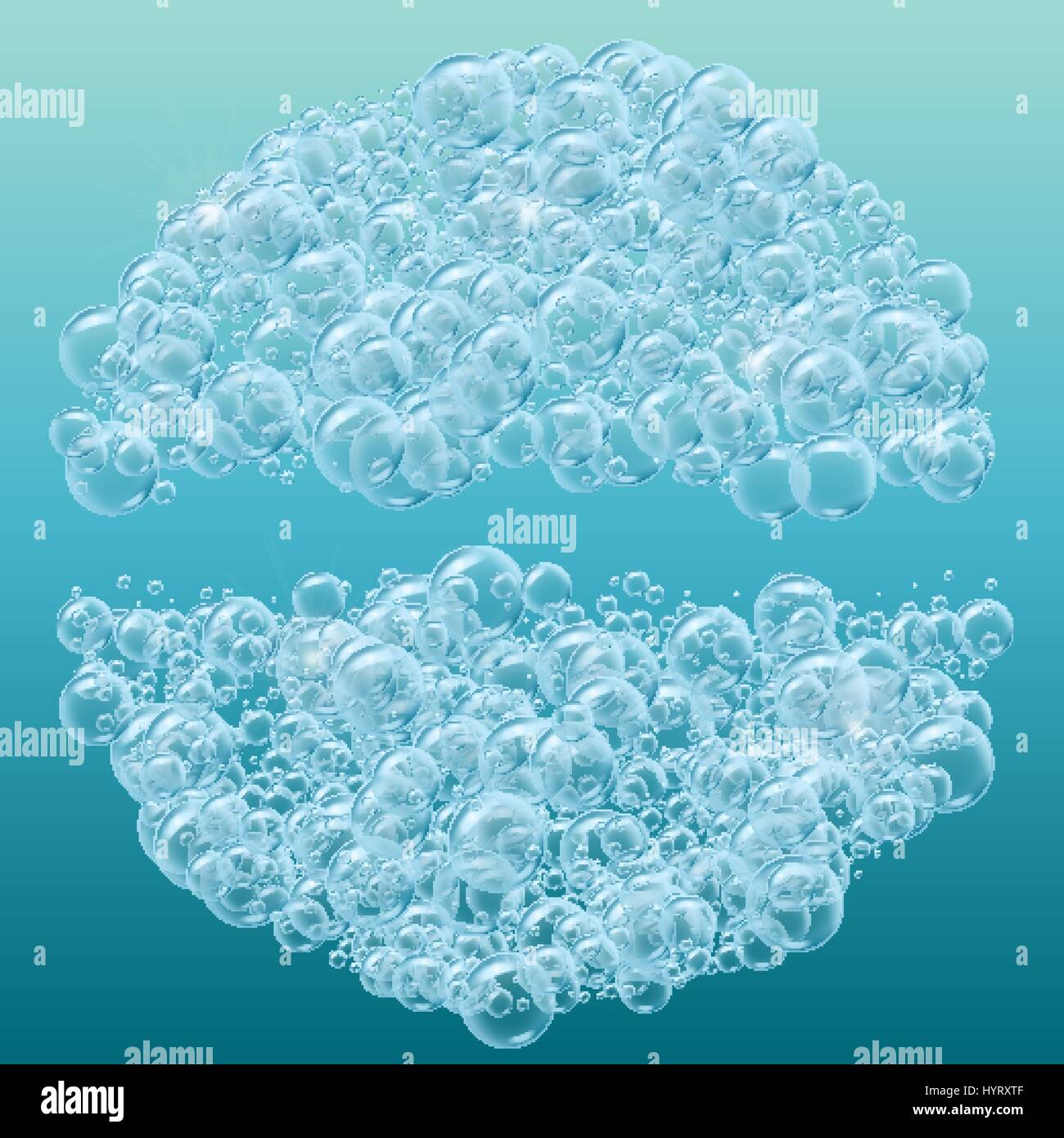 Realistic water bubbles background Stock Vector Image & Art - Alamy