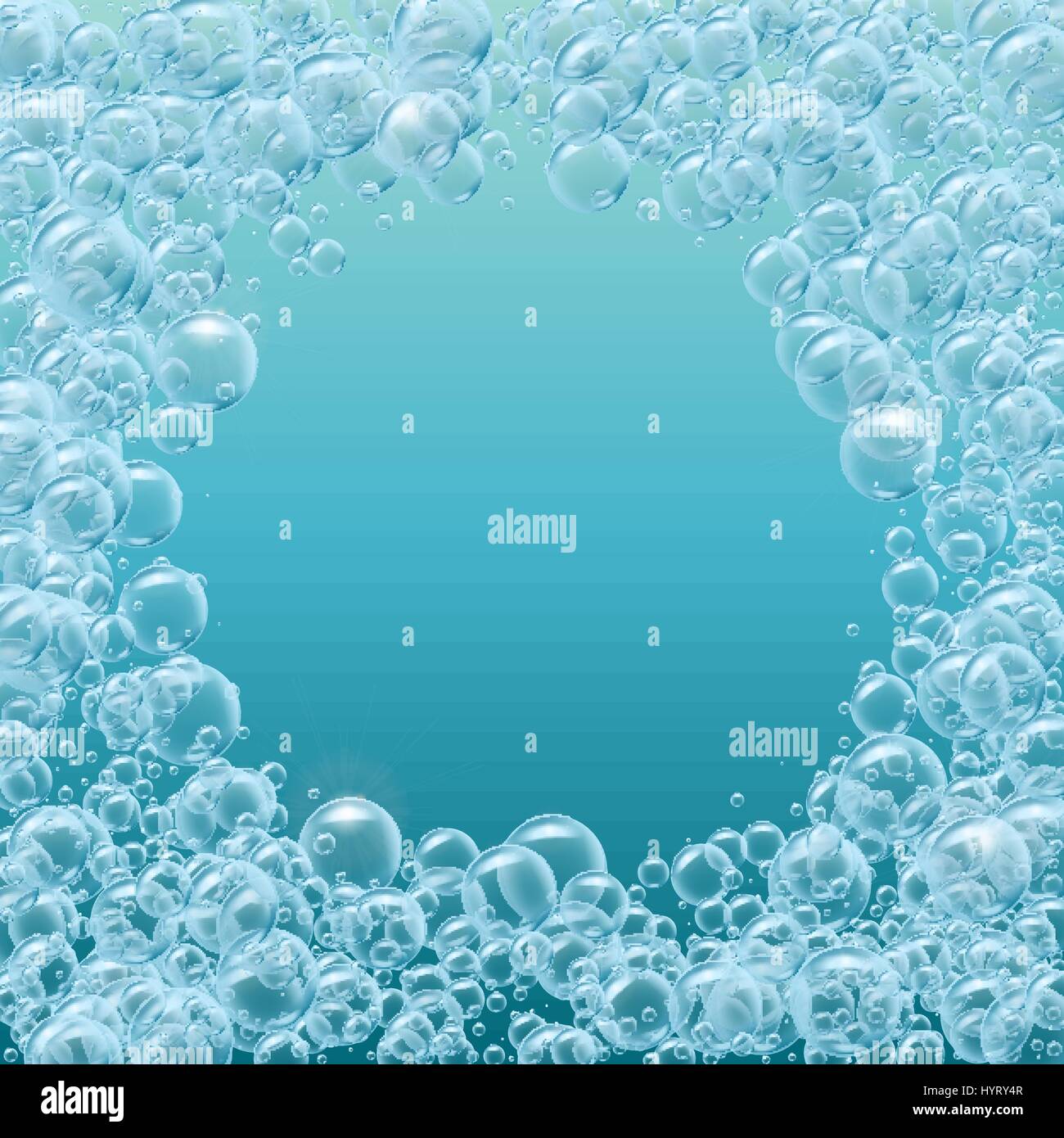Realistic water bubbles background Stock Vector Image & Art - Alamy