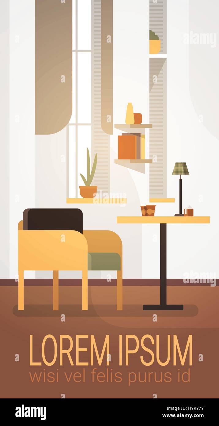 Interior design cafe Stock Vector Images - Alamy