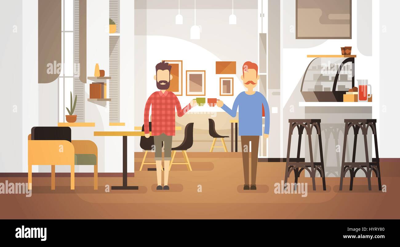 Interior design cafe Stock Vector Images - Alamy