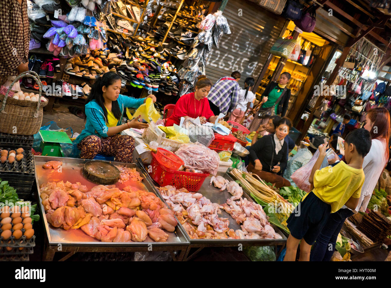 Cambodian local wet market hi-res stock photography and images - Alamy