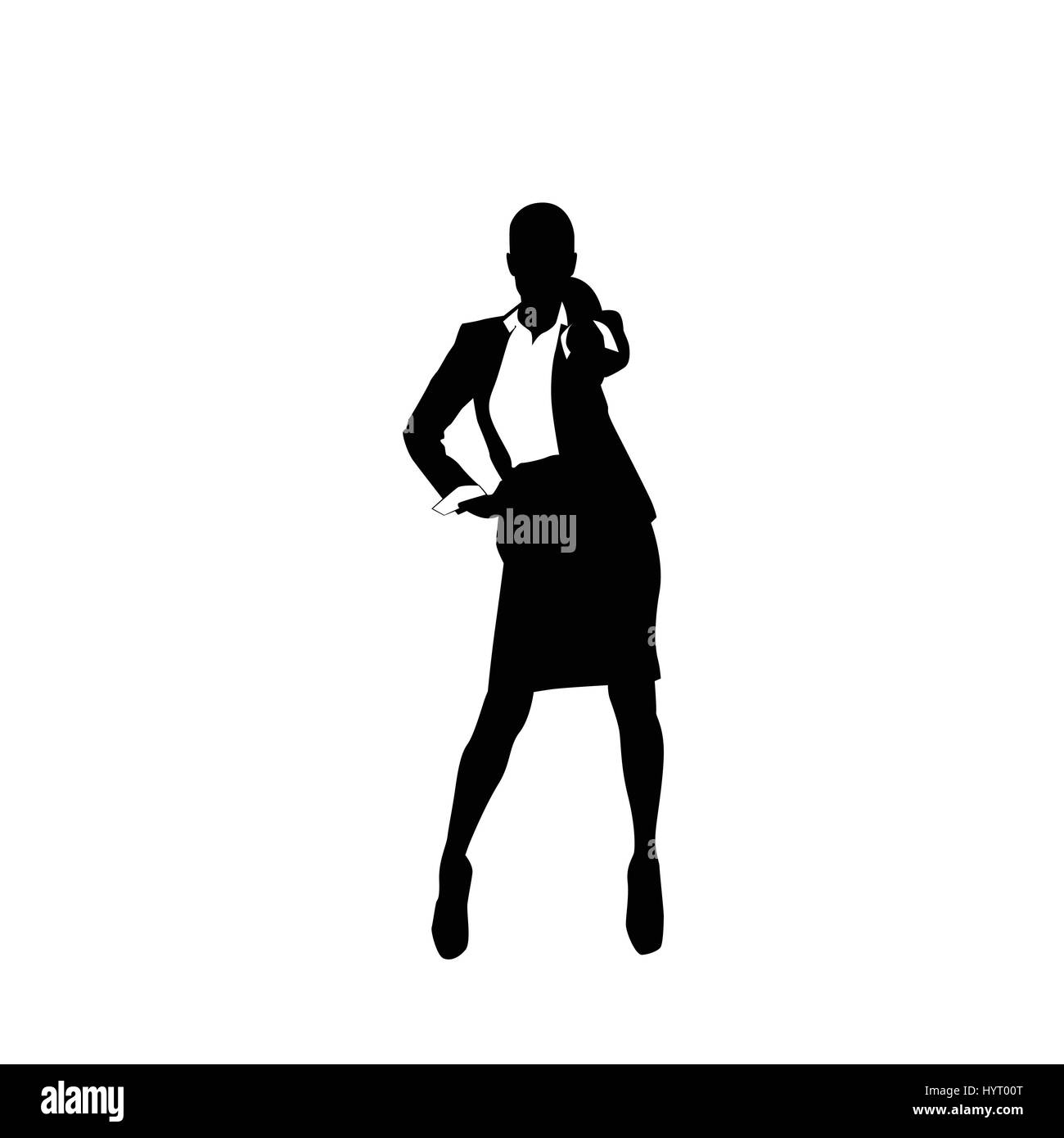 Business Woman Silhouette Clear Background