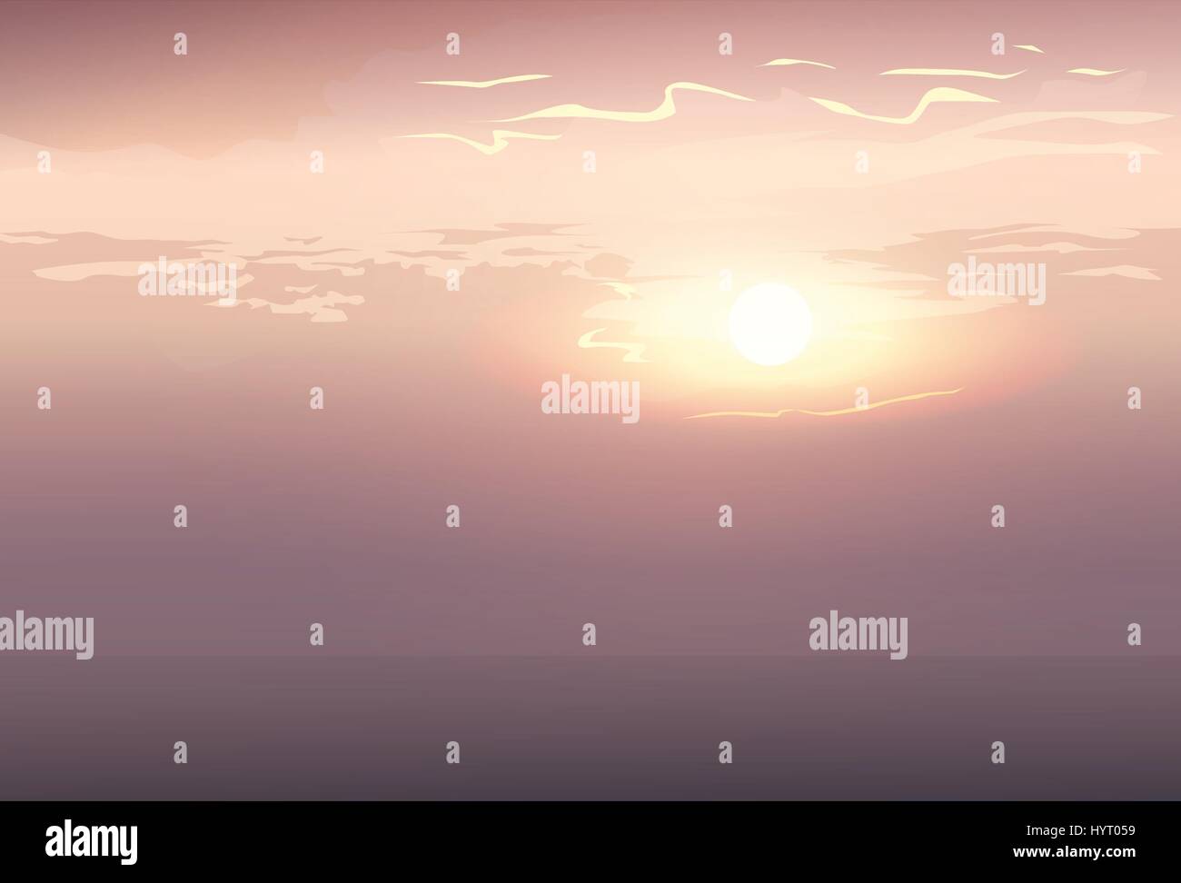 Cloudy summer sky above Stock Vector Images - Alamy