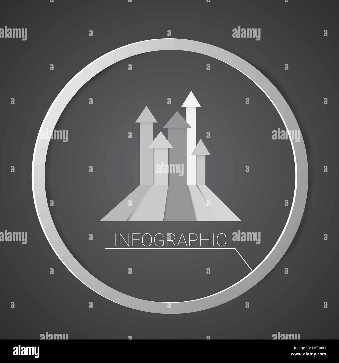 Graph Finance Arrow Infographic Icon Financial Business Chart Stock ...