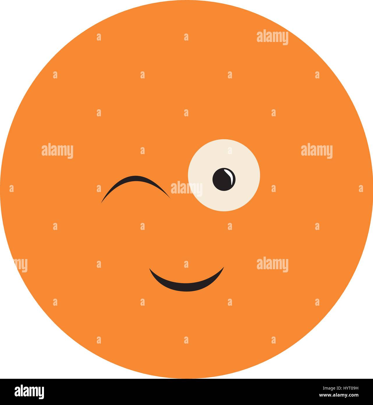 Emoticon winking hi-res stock photography and images - Alamy