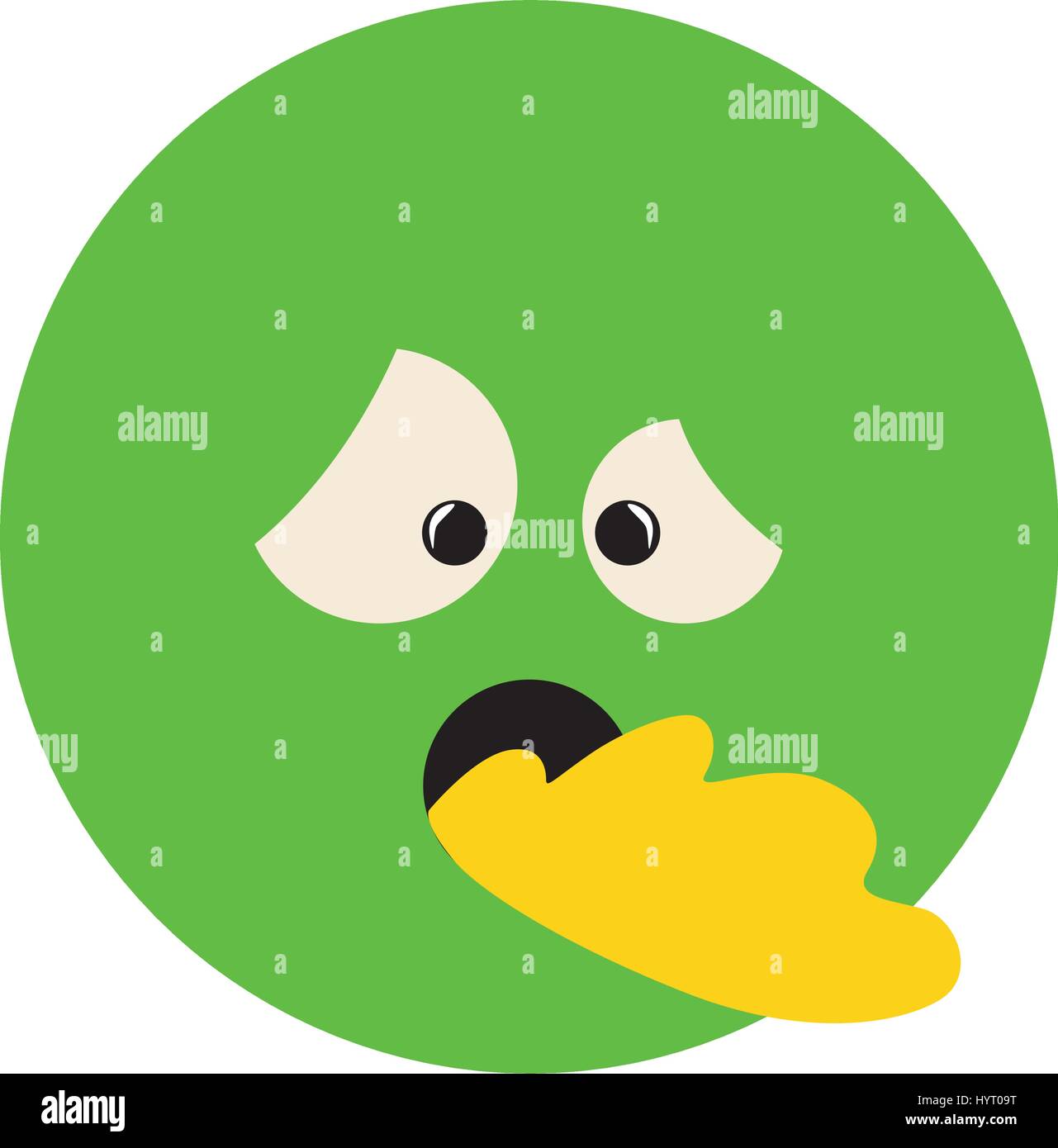 colorful emoticon sick face expression Stock Vector Image & Art - Alamy