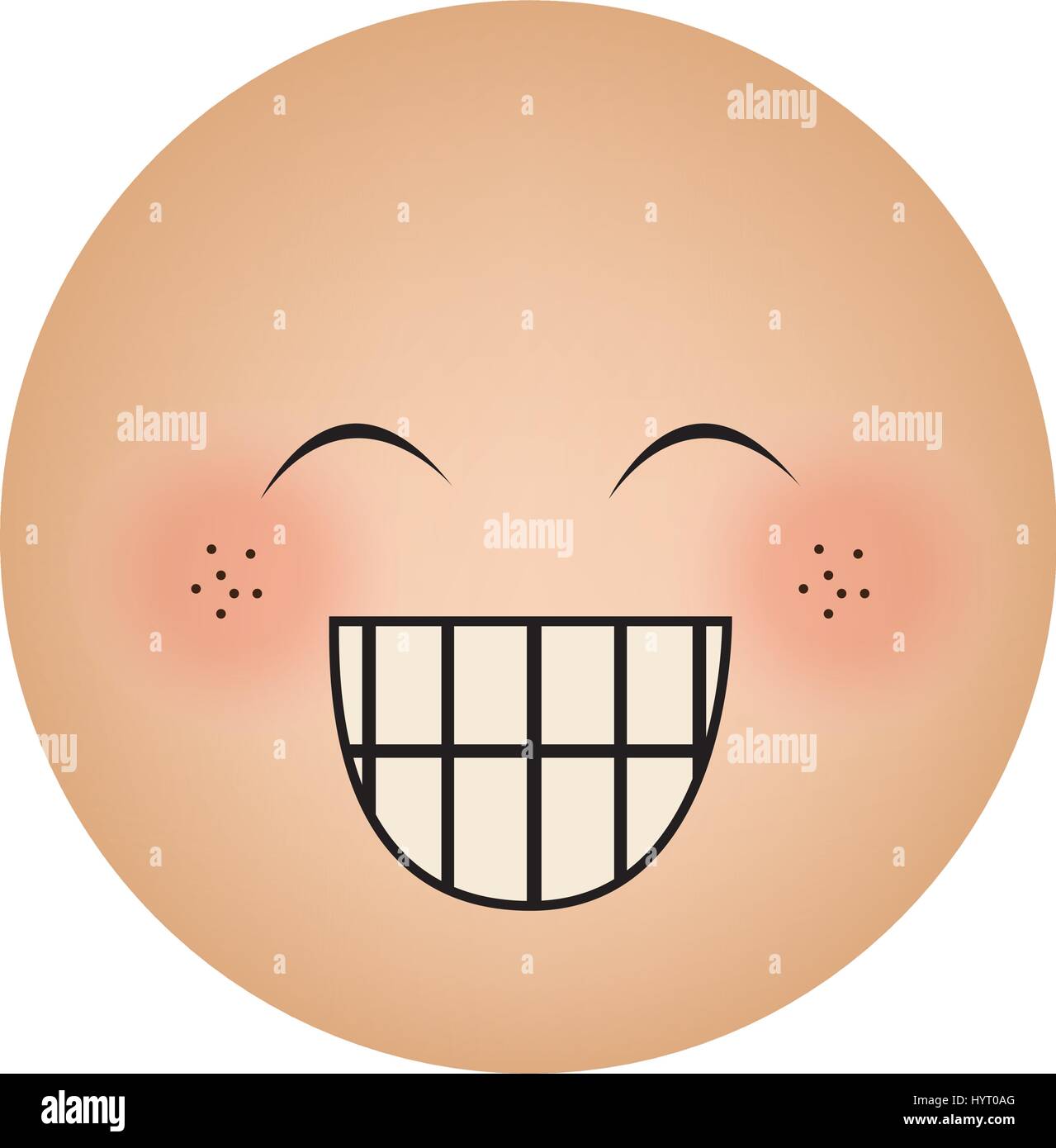 human face emoticon happines expression Stock Vector Image & Art - Alamy