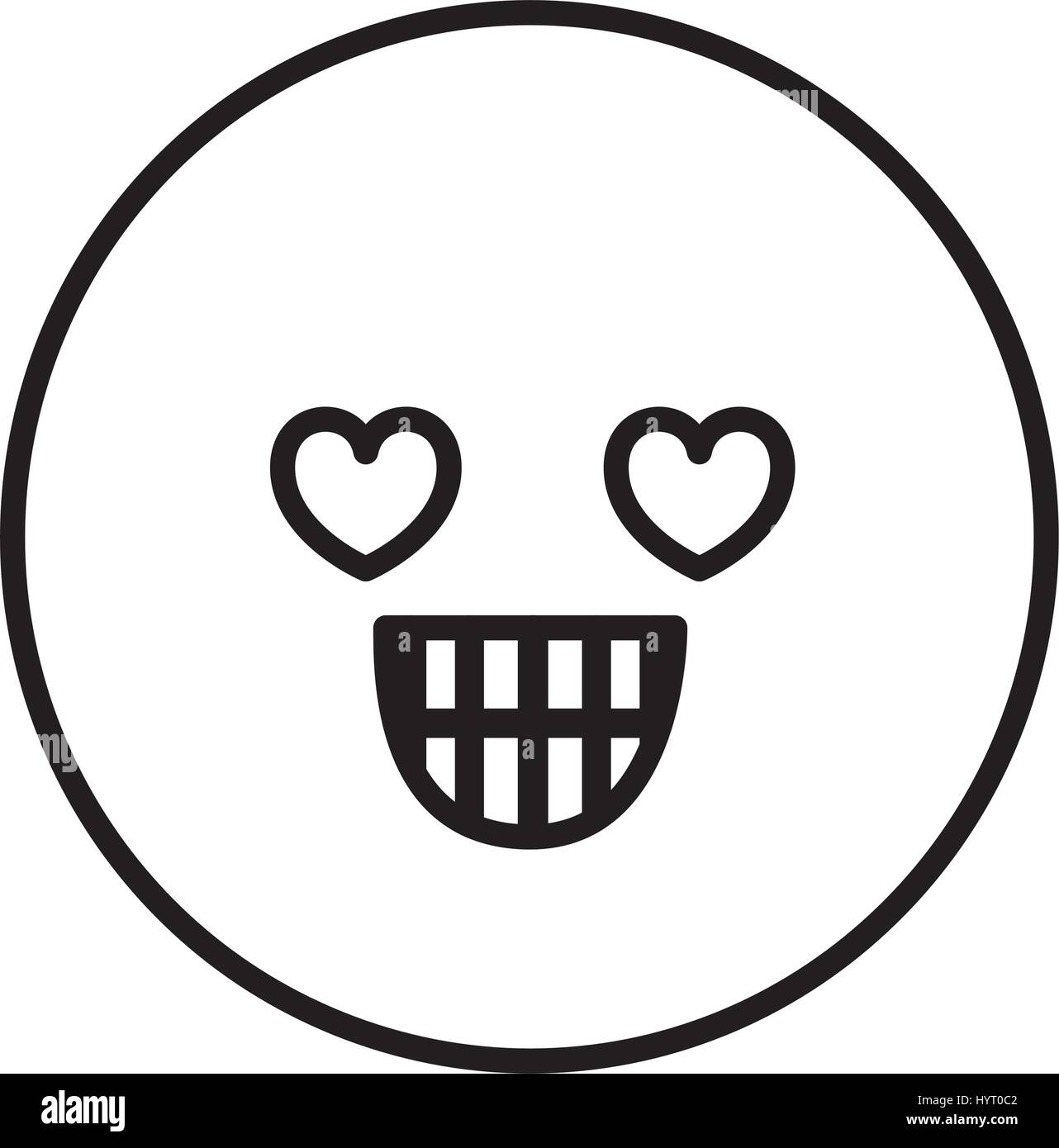 In Love Emoticon Text