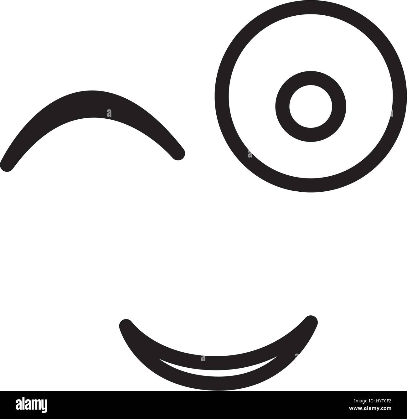 Winking Stock Vector Images - Alamy