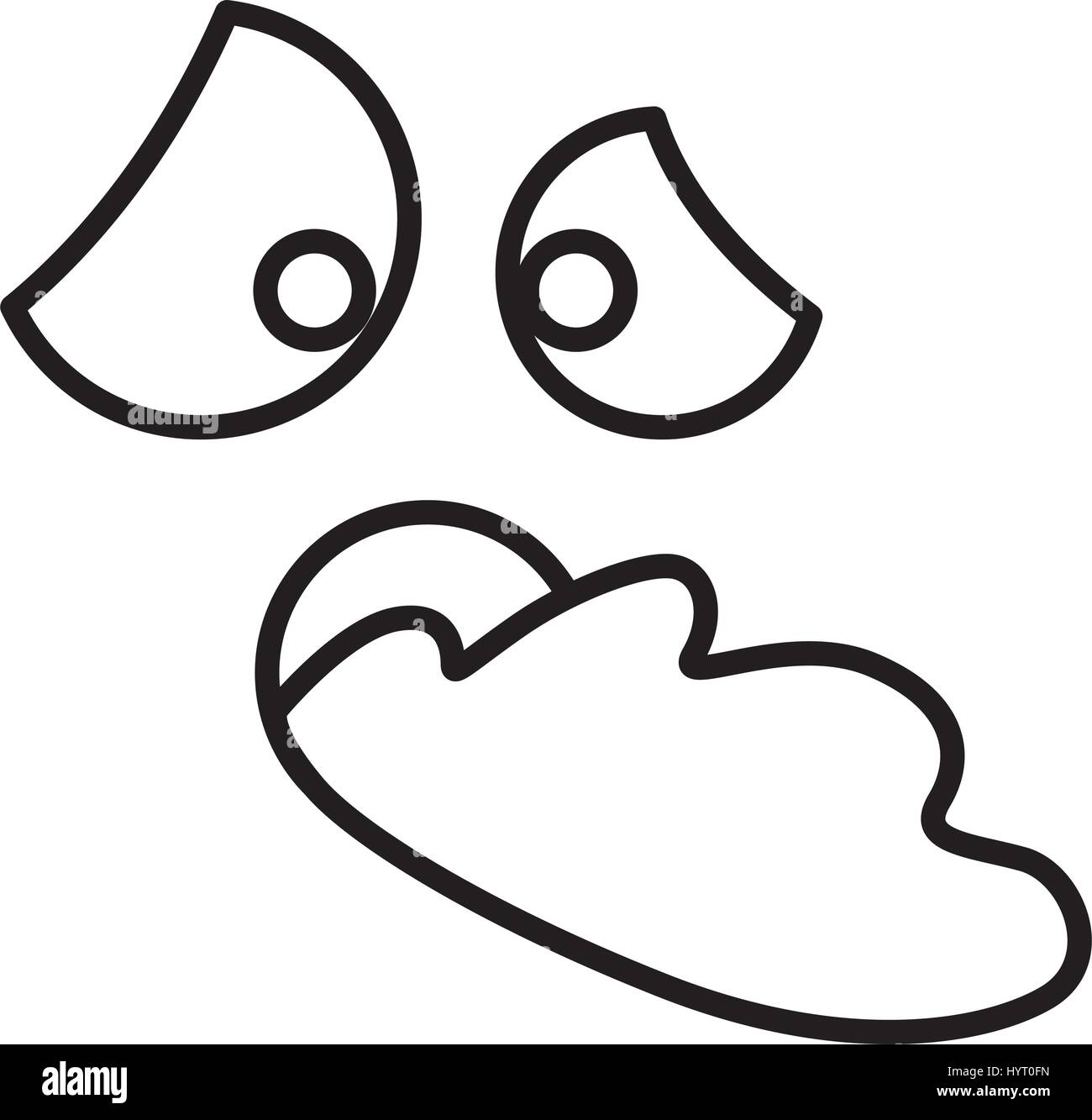 sketch silhouette emoticon sick expression Stock Vector Image & Art - Alamy