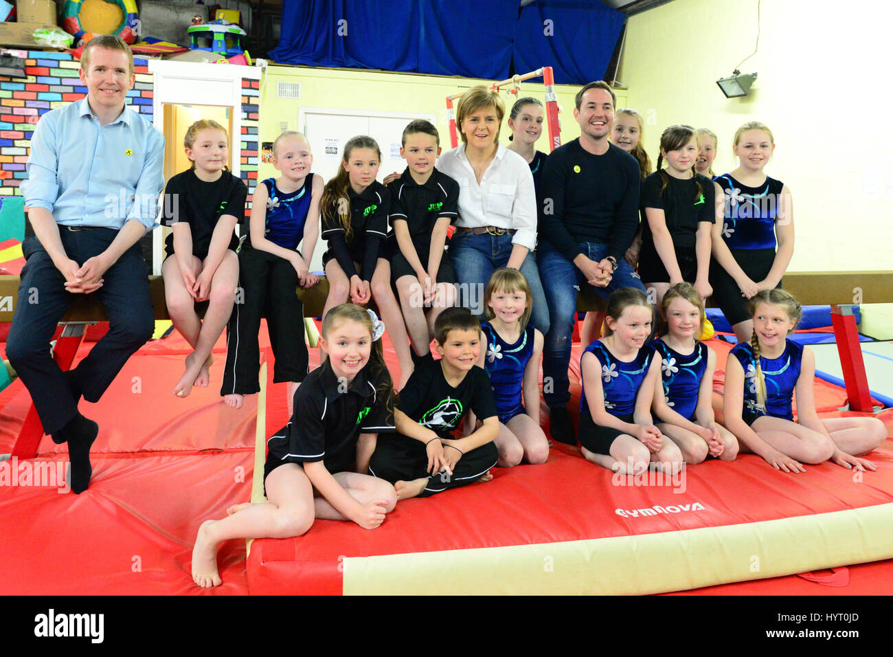 SNP leader and First Minister Nicola Sturgeon pictured on a campaign ...