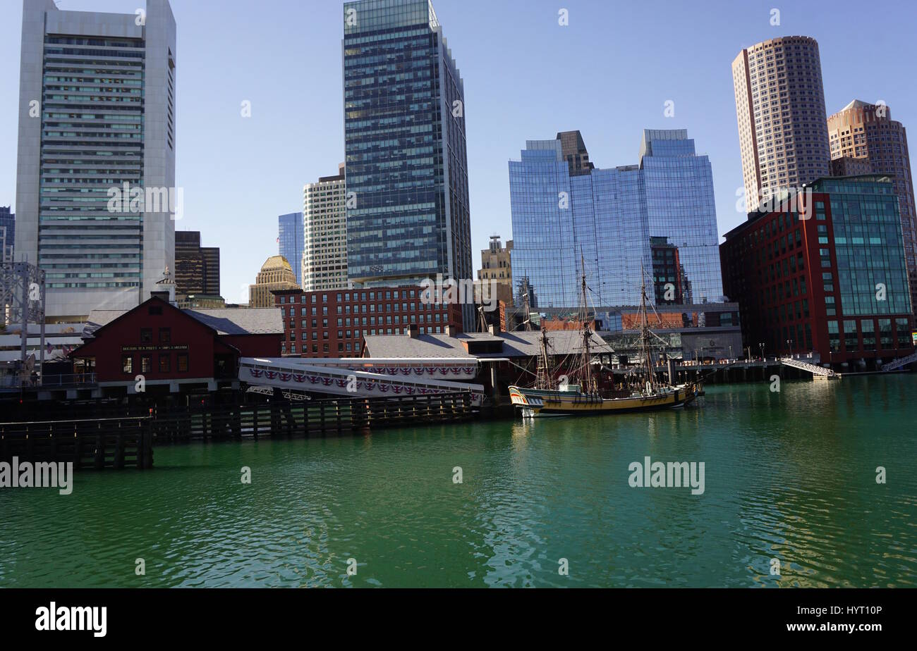 Boston Riverfront USA Stock Photo - Alamy