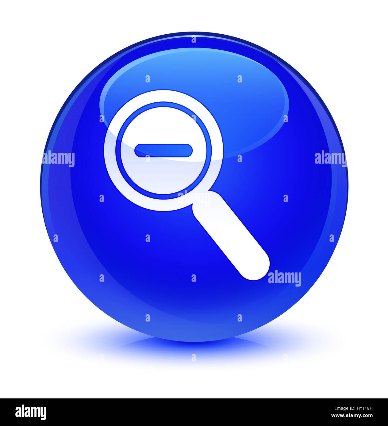 Zoom out icon blue hi-res stock photography and images - Alamy