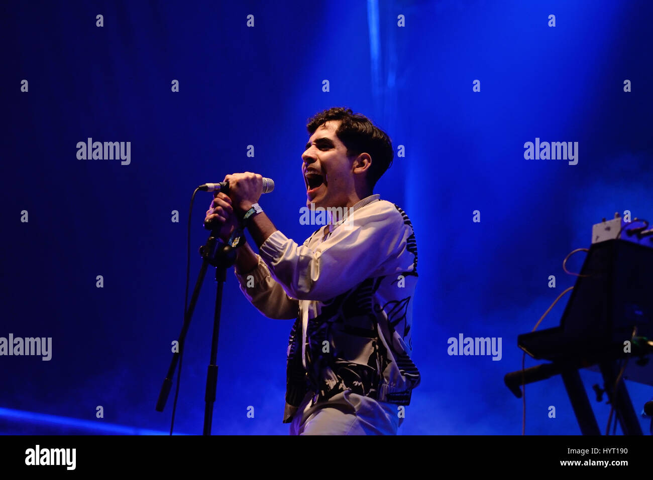 BARCELONA - JUN 2: Neon Indian (band) perform in concert at Primavera ...