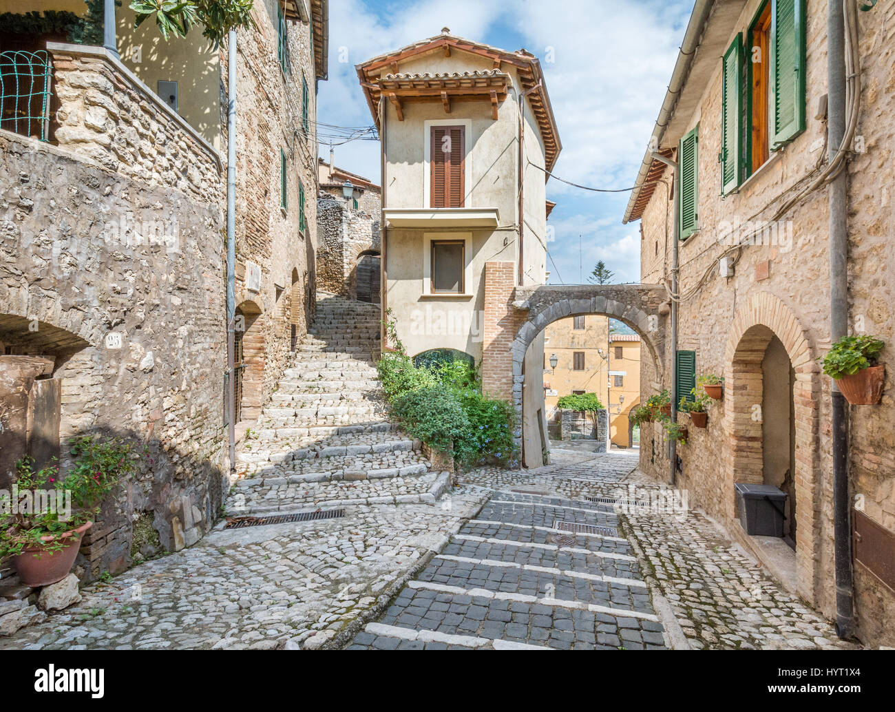 Casperia, medieval rural village in Rieti Province, Lazio (Italy Stock ...