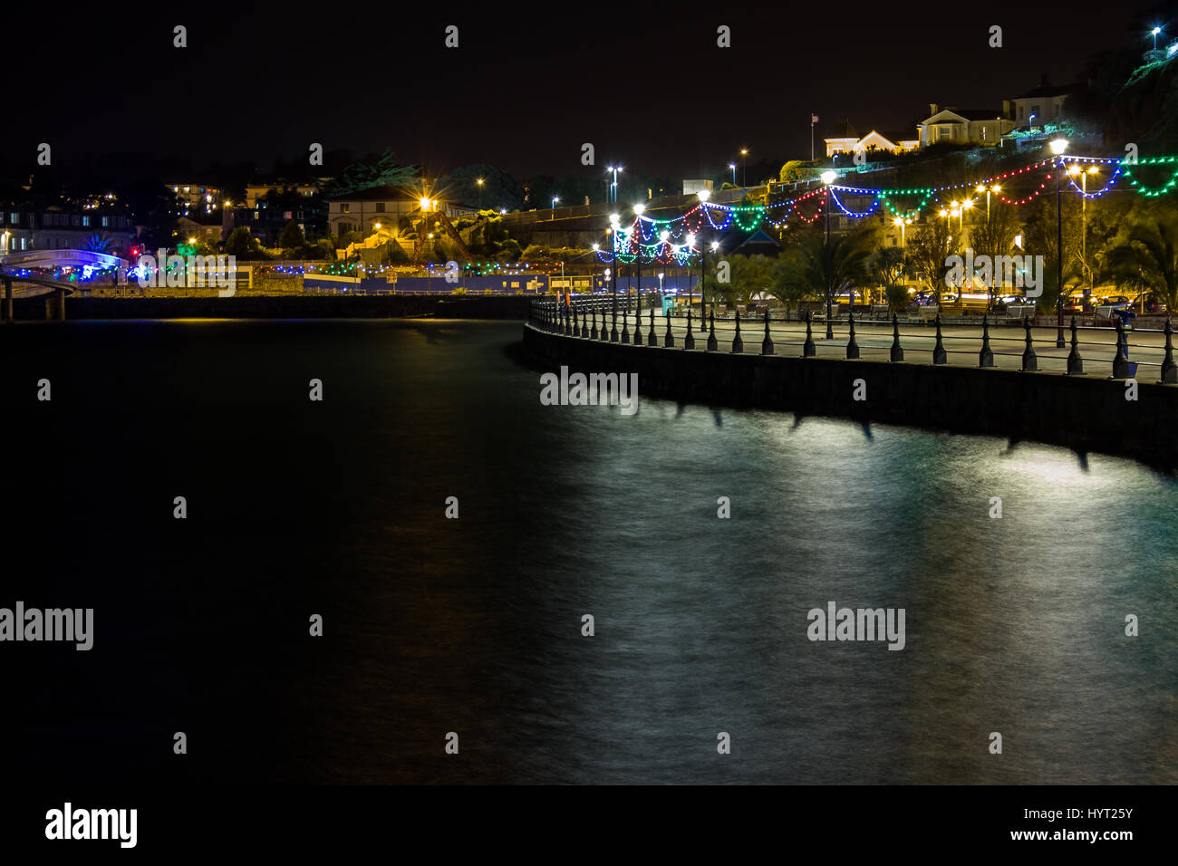 Promenade at night Stock Photo - Alamy