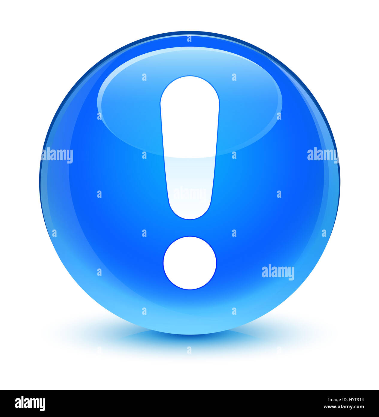 Blue Exclamation Point Icon