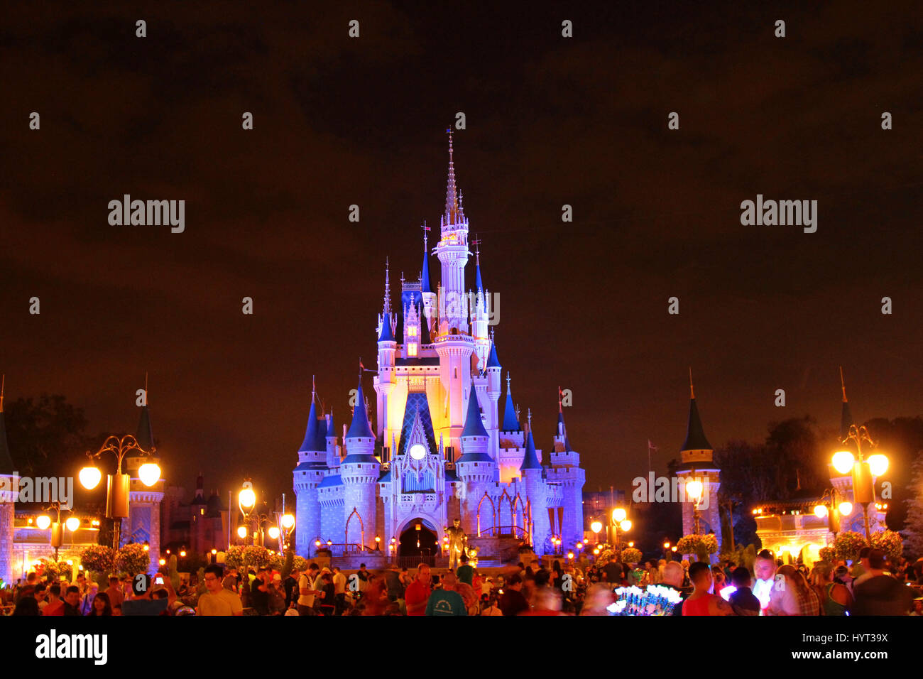 Fireworks at Walt Disneys Magic Kingdom Stock Photo - Alamy