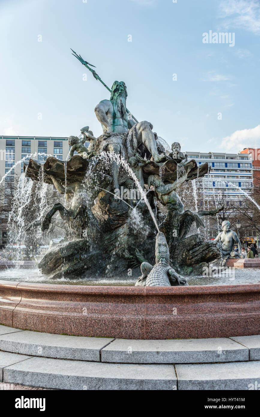 Neptun Fountain Berlin, Germany Stock Photo - Alamy