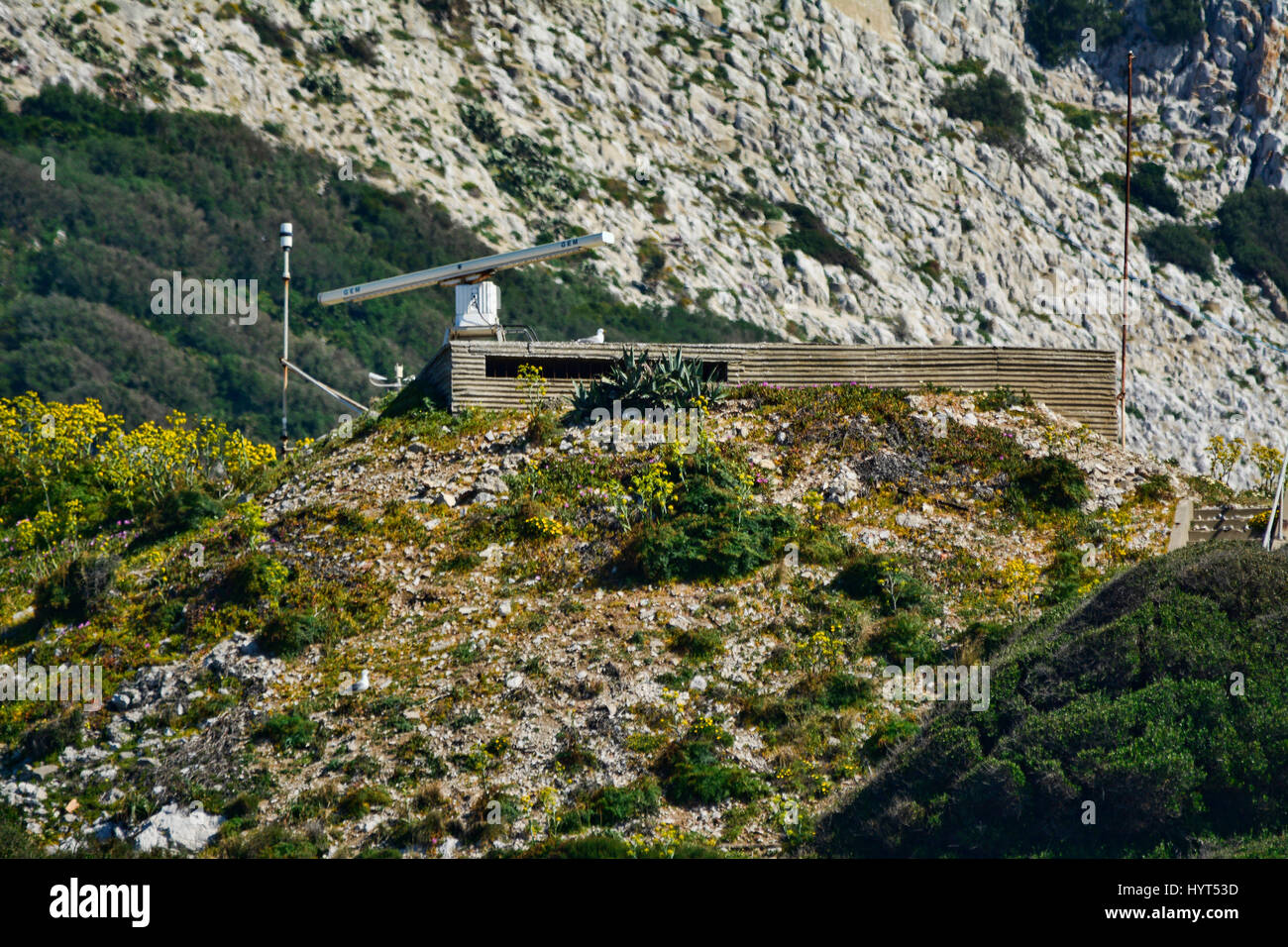 Military installations and cannons seen from Europa Point the southern ...