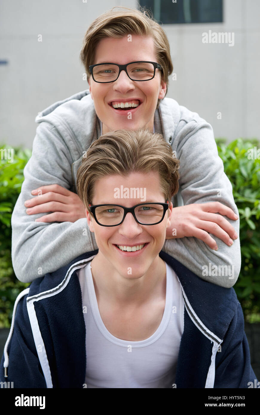 Cute young brothers hi-res stock photography and images - Alamy