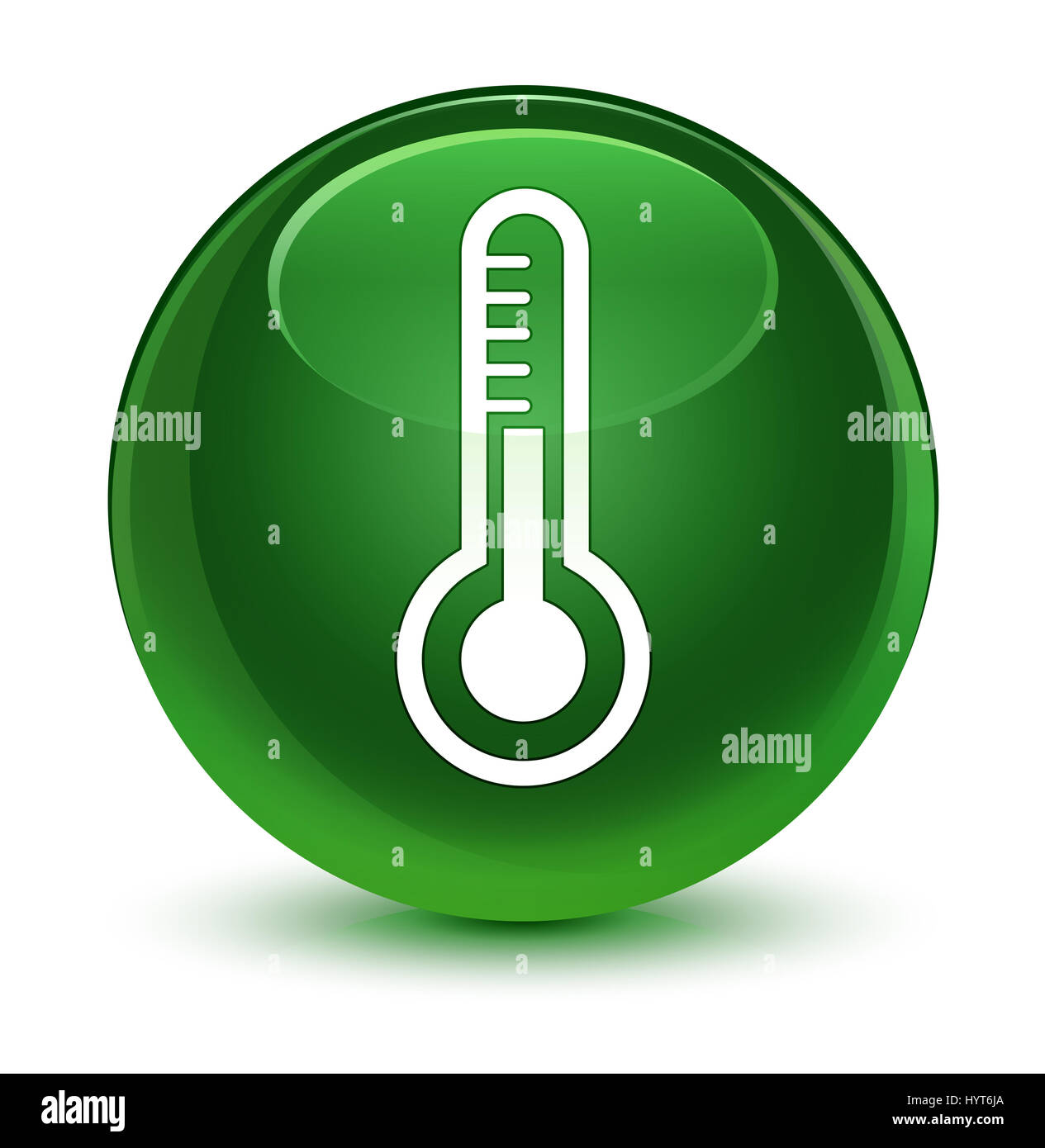 Medical thermometer icon green hi-res stock photography and images - Alamy