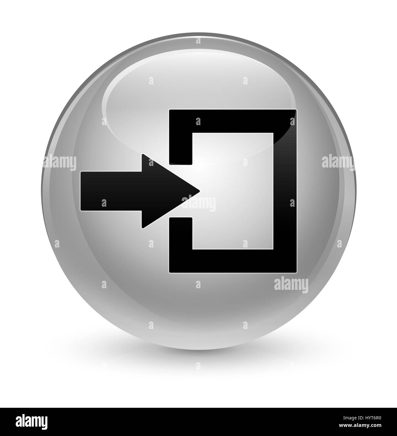 illustration of login icon on white background Stock Photo - Alamy