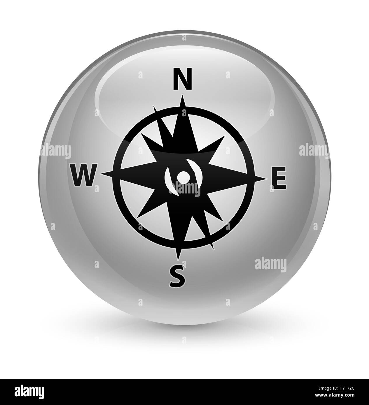 Map compass north south east west Black and White Stock Photos & Images ...