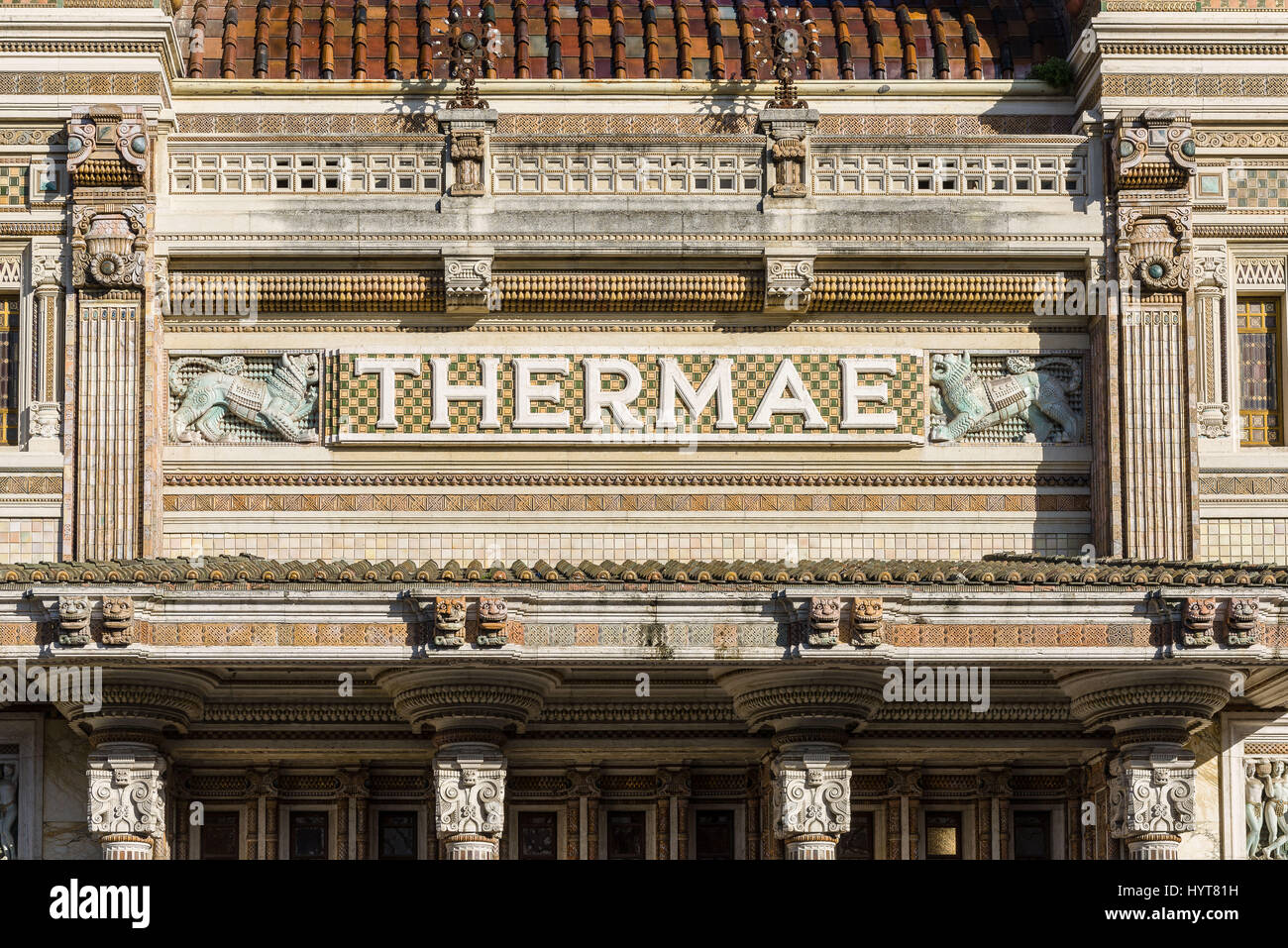 The building of the baths in Salsomaggiore Terme, Italy Stock Photo - Alamy
