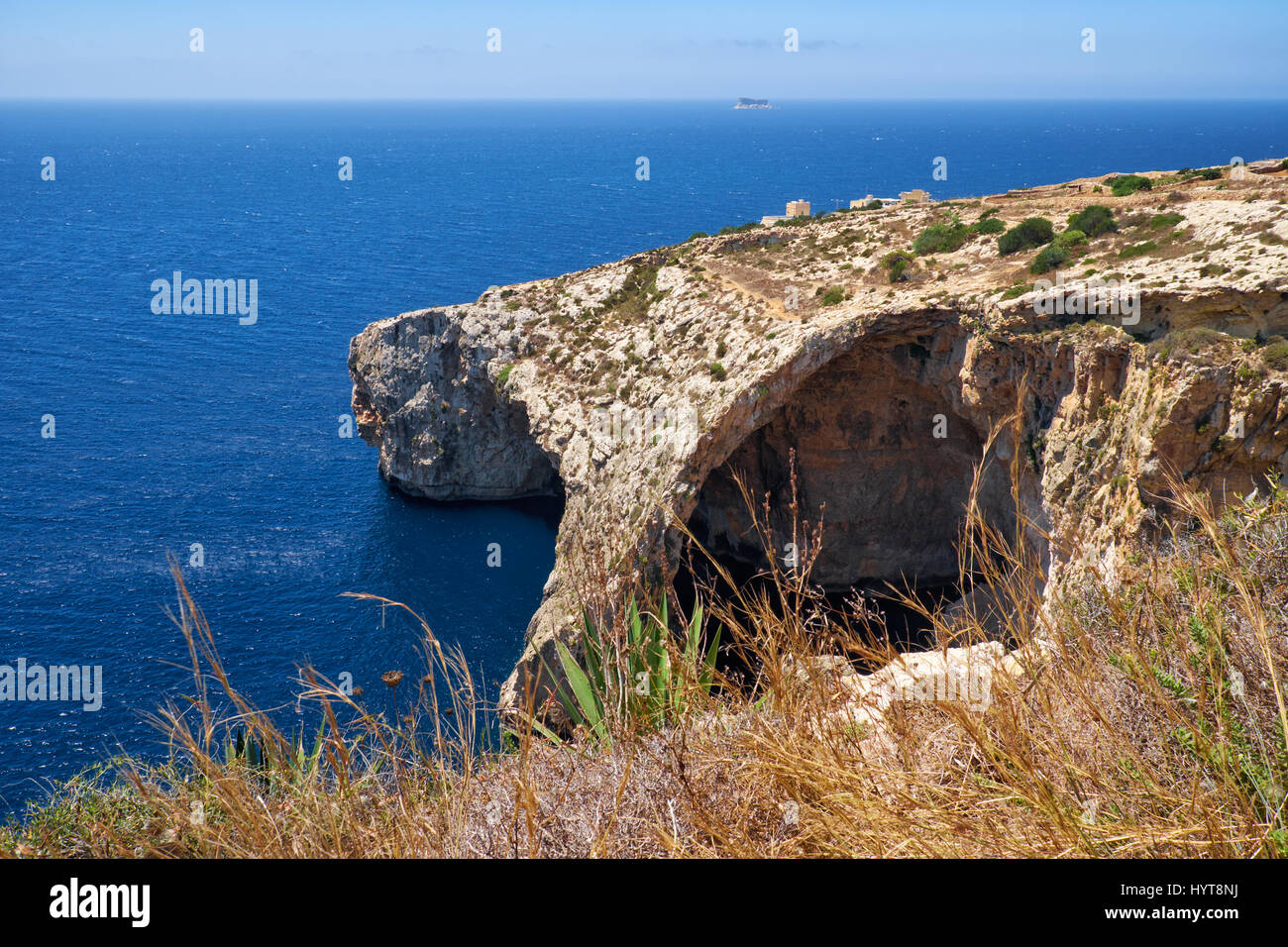 Blue Grotto - one of nature landmarks on Malta island Stock Photo - Alamy