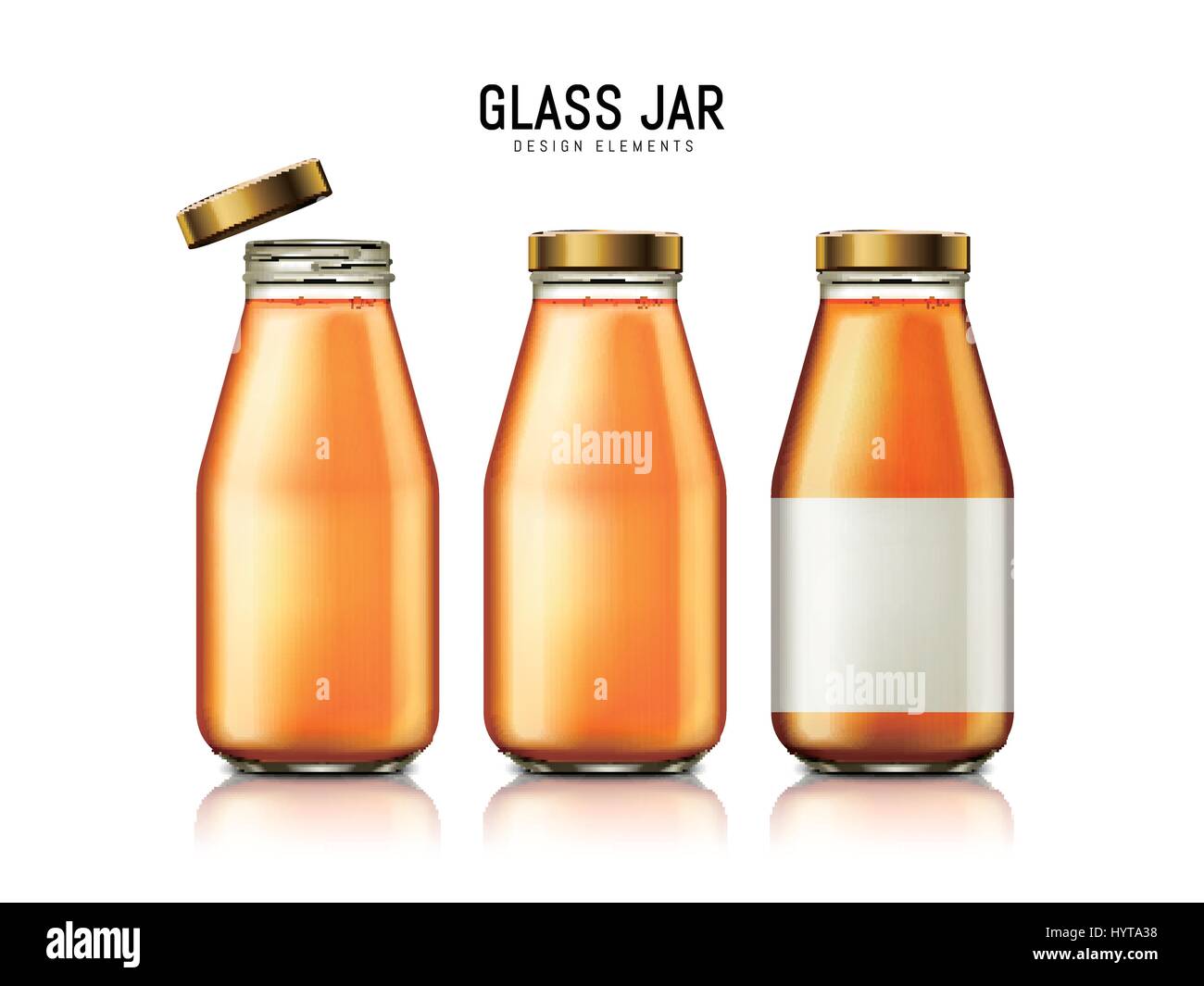Three bottles vector vectors hi-res stock photography and images - Alamy