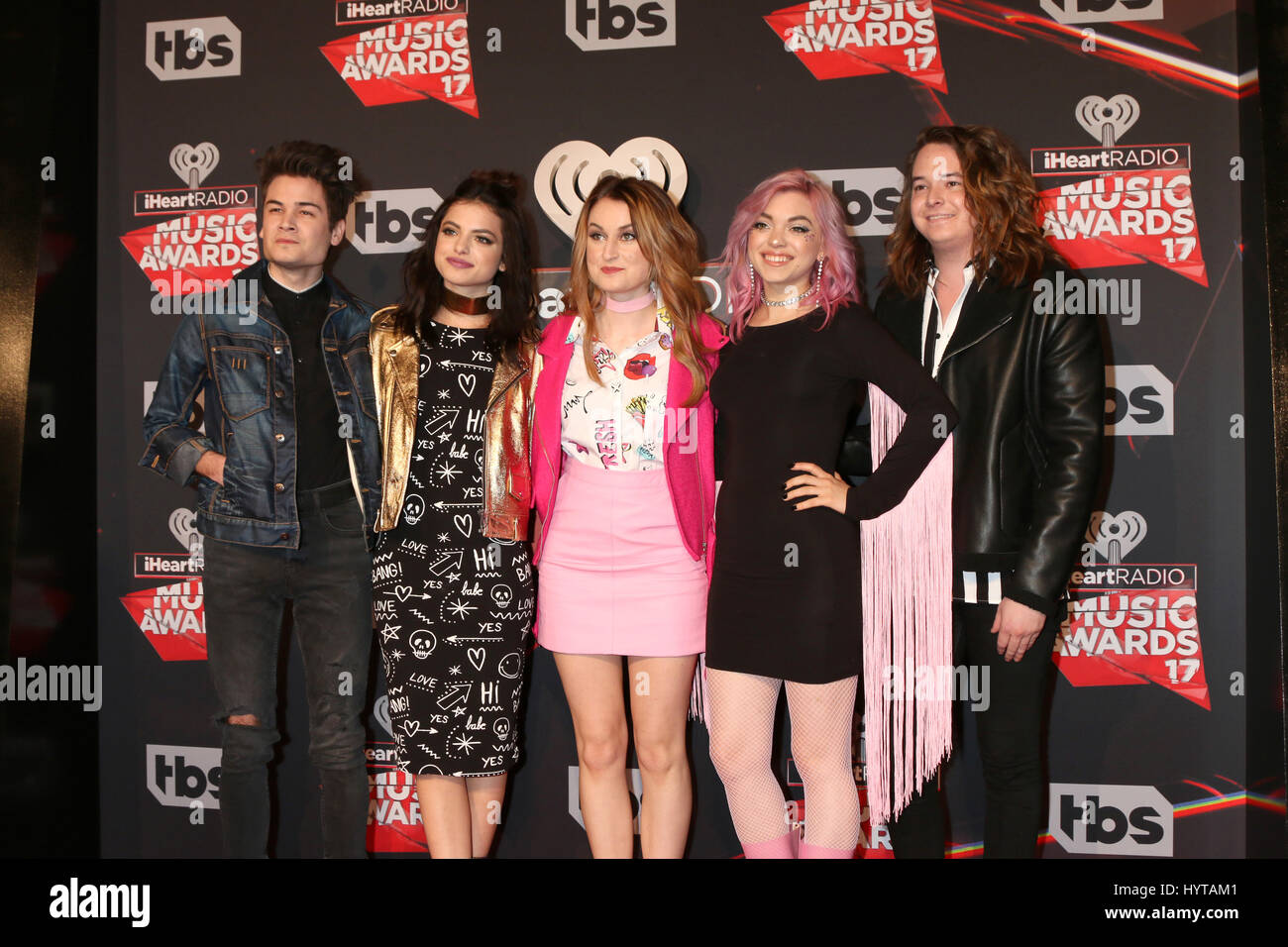 Hey Violet attending the 2017 iHeartRadio Music Awards at The Forum in ...