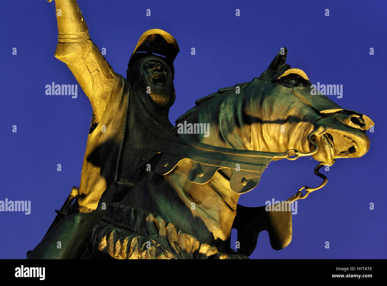 Statue owain glyndwr wales hi-res stock photography and images - Alamy