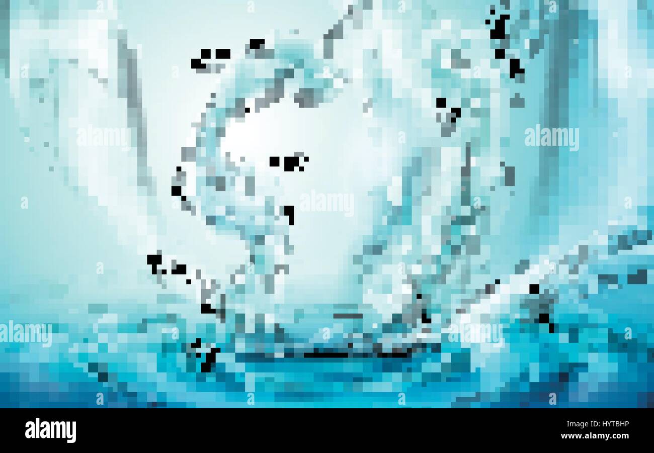 water splash elements, can be used as background, 3d illustration Stock ...