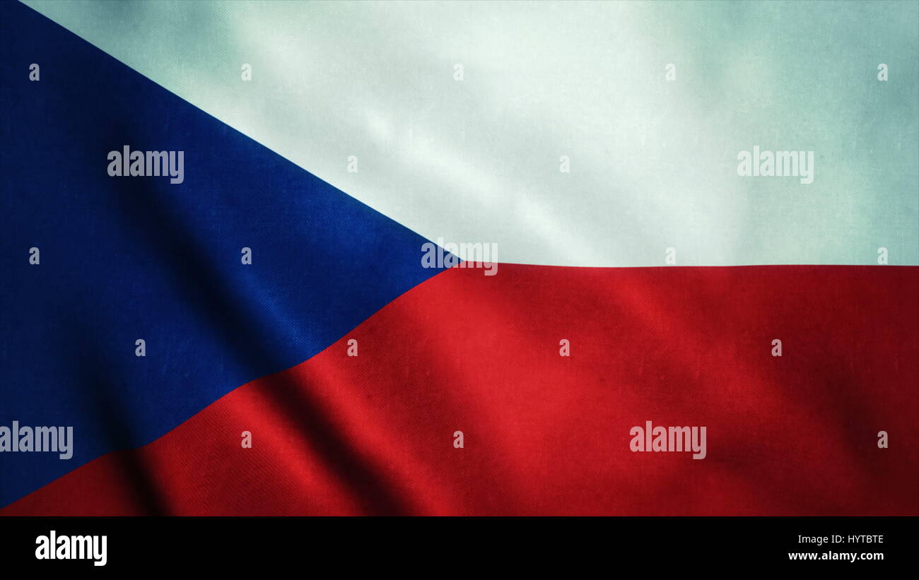 Czech flag waving 4k hi-res stock photography and images - Alamy