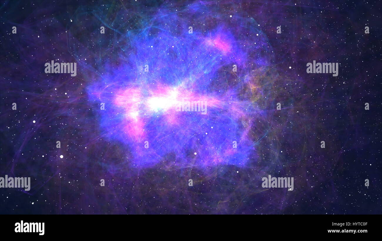 Realistic Galaxy Milky Way Animation Stock Photo - Alamy