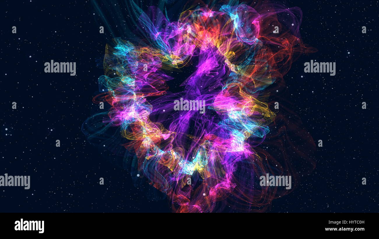 Realistic Galaxy Milky Way Animation Stock Photo - Alamy