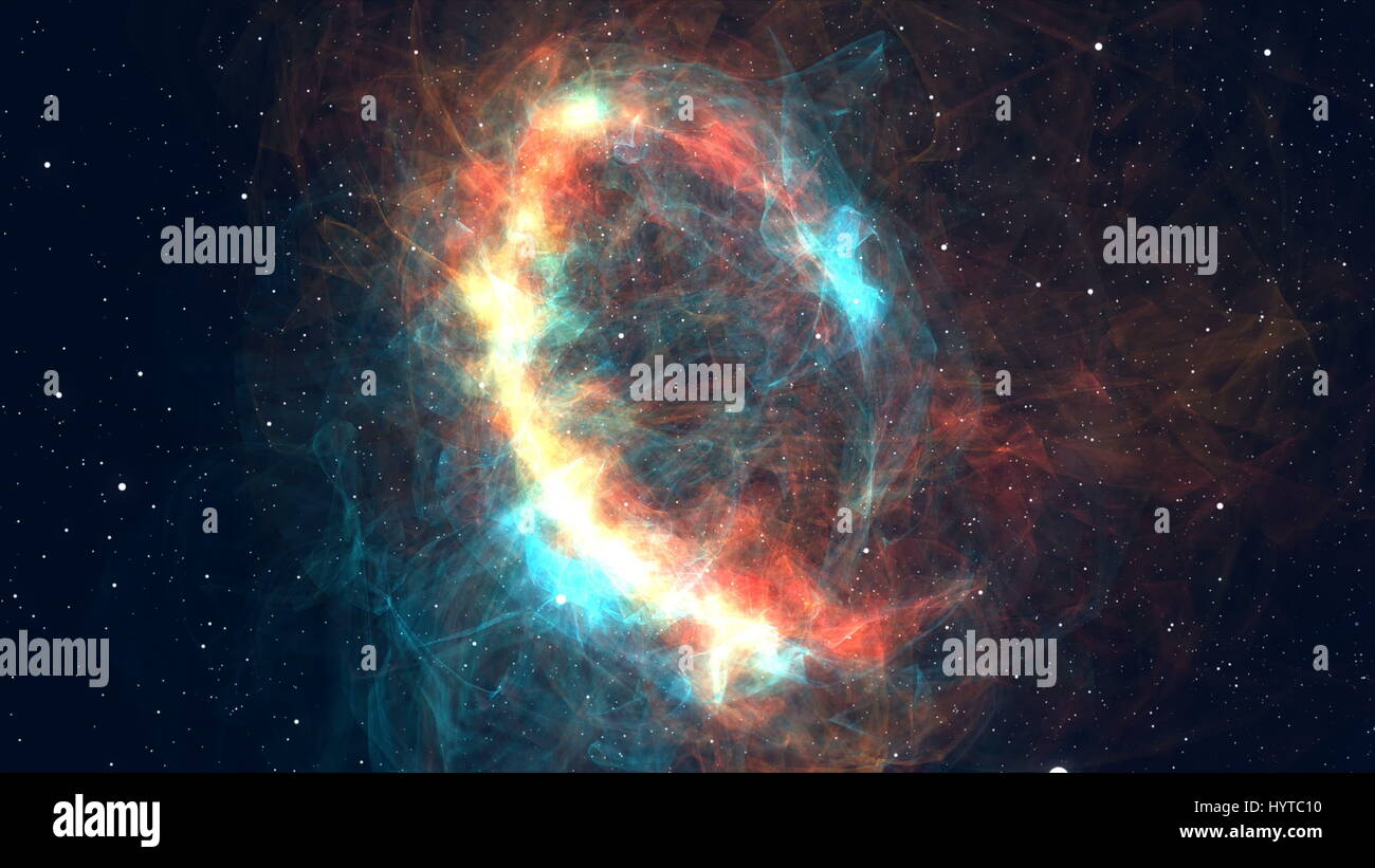 Realistic Galaxy Milky Way Animation Stock Photo - Alamy
